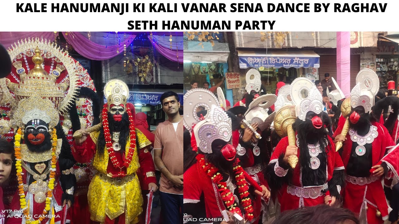 Kale hanumanji ki kali vanar sena dance | langoor mela 2021| raghavseth ...