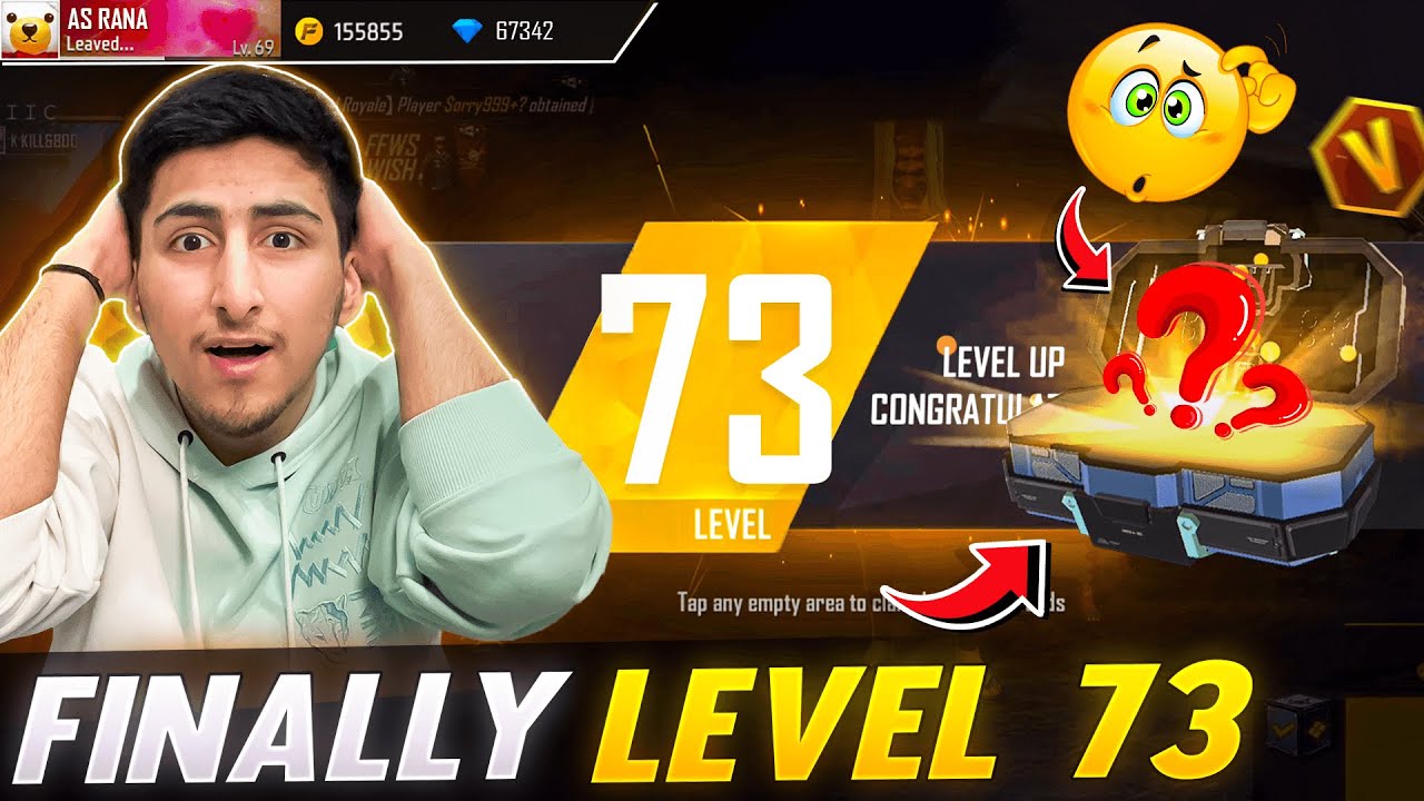 Finally 73 Level😍😱Level Up Box Scam😡- Free Fire India - YouTube