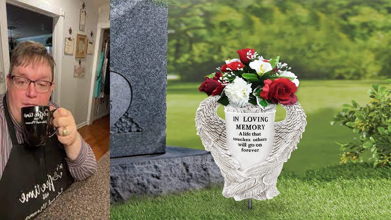 How to make a simple Artificial Floral Cemetery Birthday | Cemetery ...