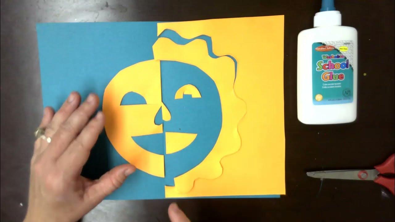 Notan Art Sun and Moon Elementary School Positive Negative Space Art ...