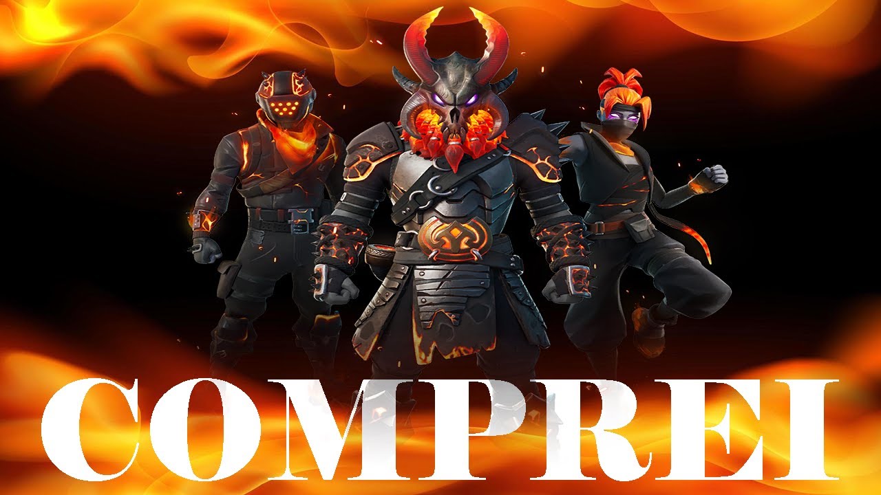 COMPREI O PACK MESTRES DO MAGMA FORTNITE - YouTube