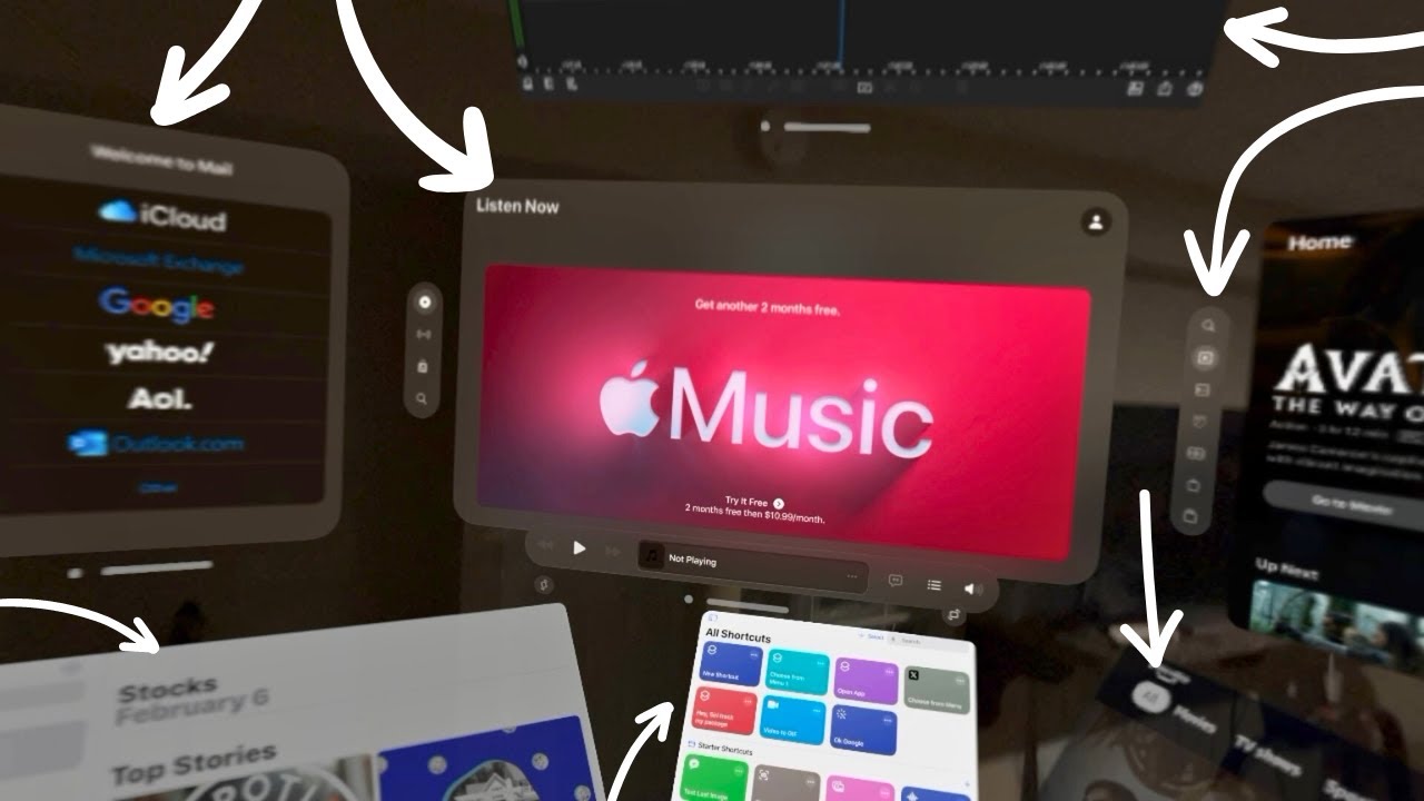 My Experience Surrounding Myself with Vision Pro Apps! - YouTube