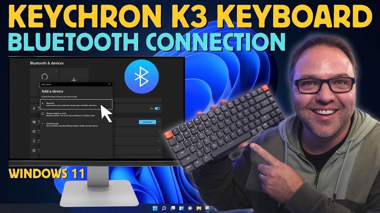 Keychron K3 Bluetooth Pairing with Windows 11 - YouTube