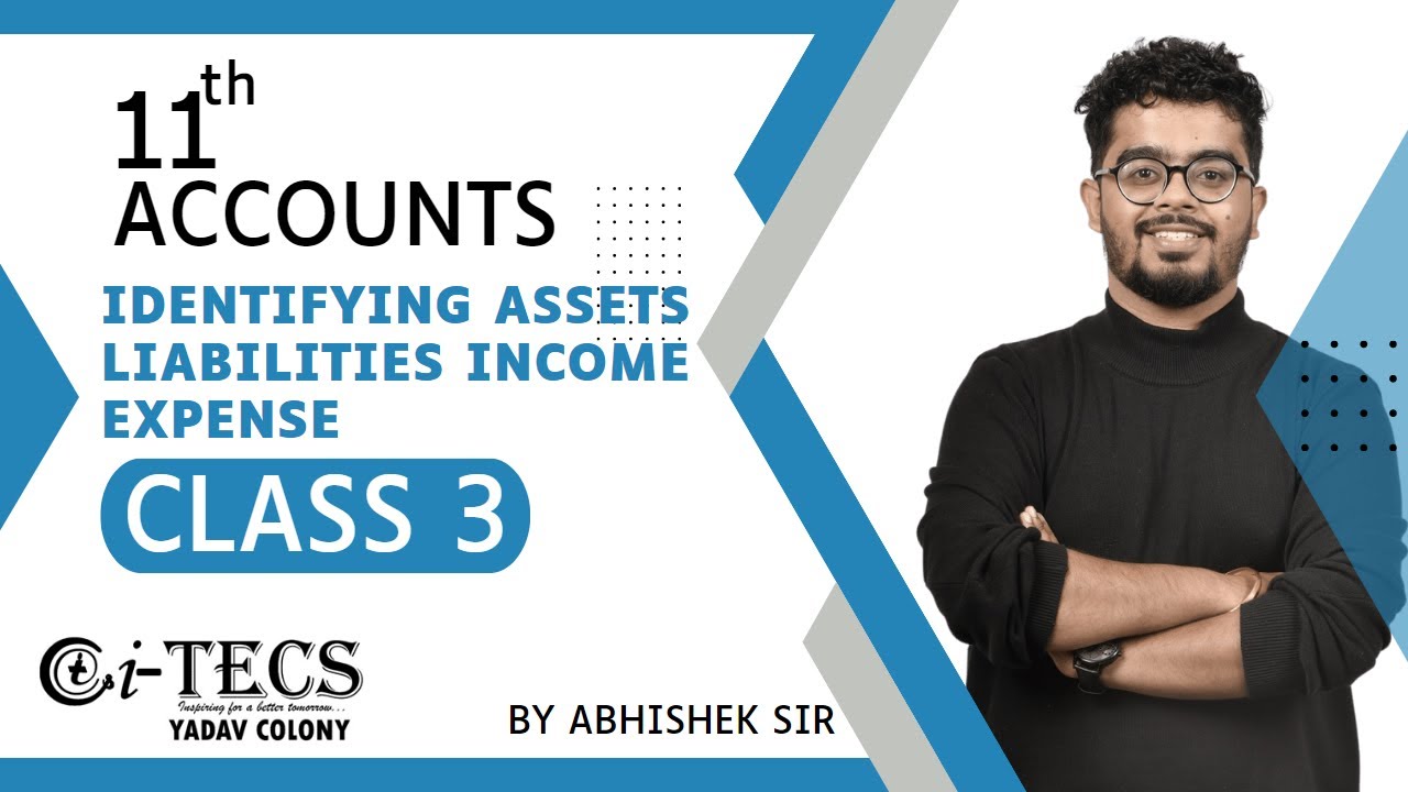 11th | Accounts | Basics | Identifying Assets liabilities Income ...