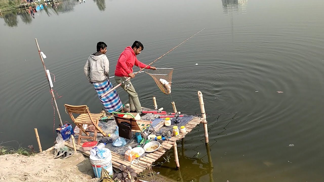 Asian Carp Fishing | Fishing for Asian Carp | Bighead Carp Fishing by ...