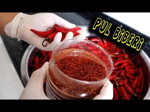 Pul biberini evde yap, doya doya ye!!! KIPKIRMIZI BİBER