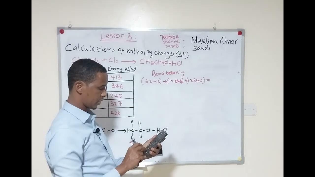 How to calculate the enthalpy change ( H) - YouTube