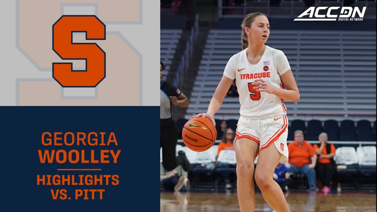 Syracuse's Georgia Woolley Does Some Of Everything Against Pitt - YouTube