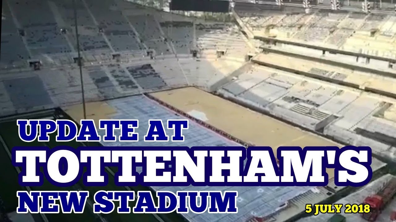 UPDATE AT TOTTENHAM'S NEW STADIUM: NFL Pitch Complete, Work on the ...