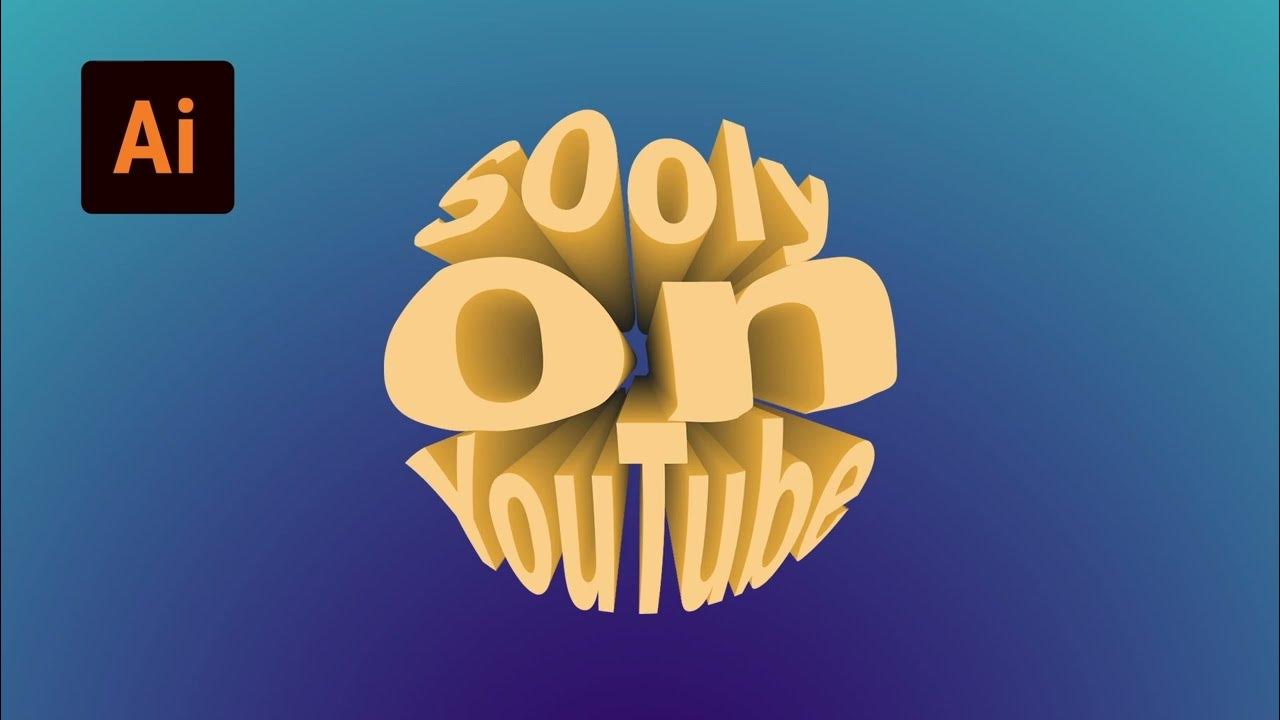 Effet de texte 3D | Illustrator - YouTube