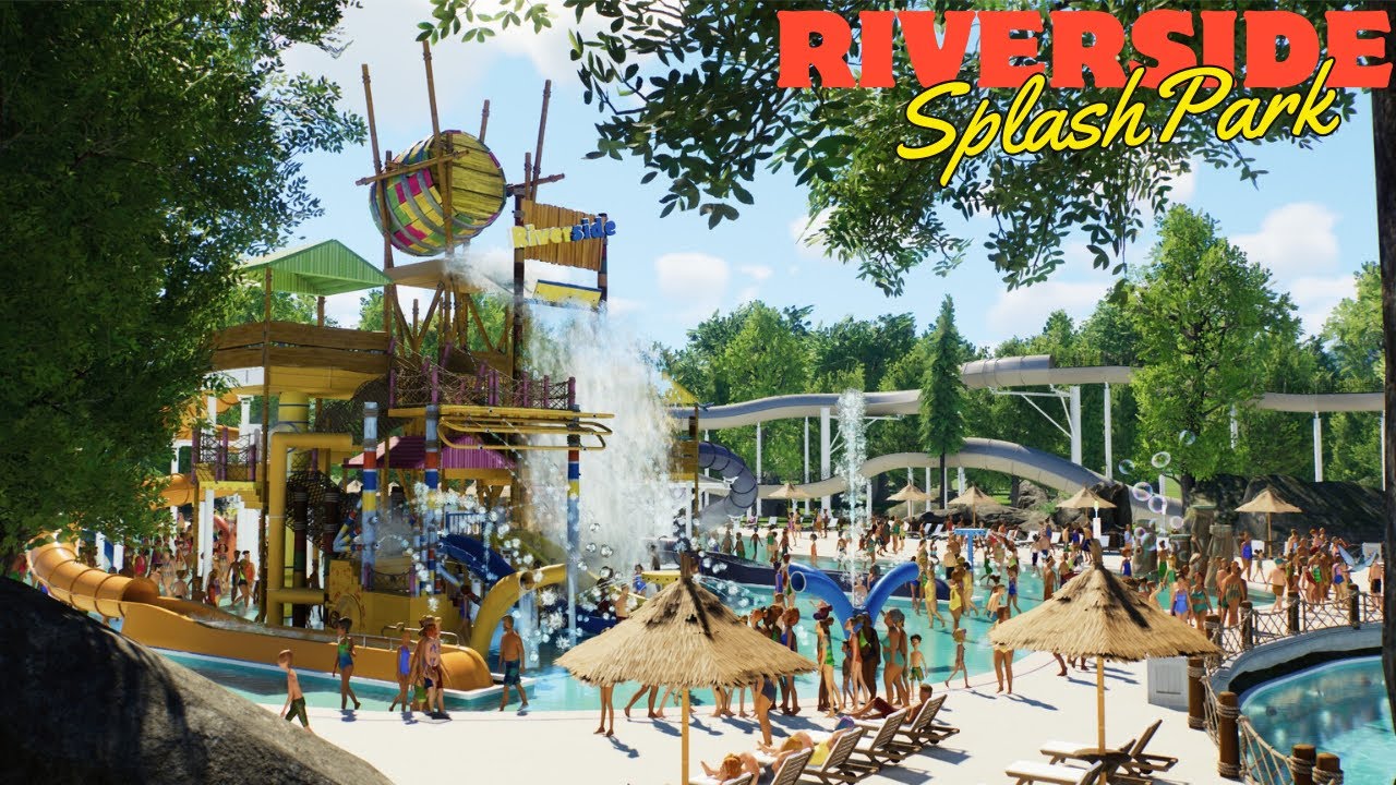 Planet Coaster 2- Building a HUGE Splash Pad and Water Coaster ...