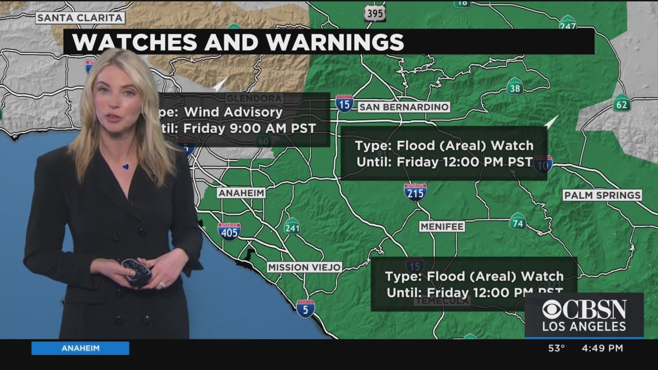 Storm Watch: High Wind Advisory and Flood Watch in Southern California ...