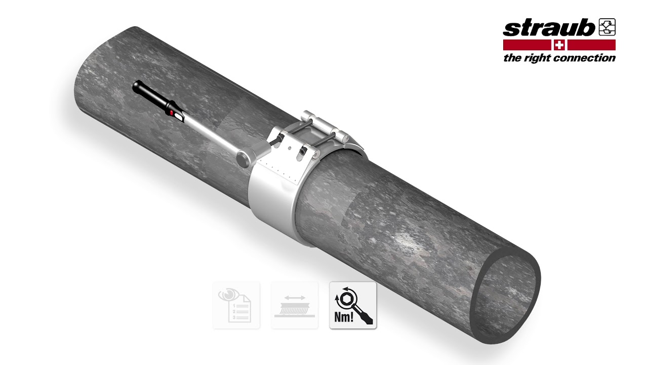 STRAUB Installation OPEN FLEX 1L Rohrkupplung - YouTube