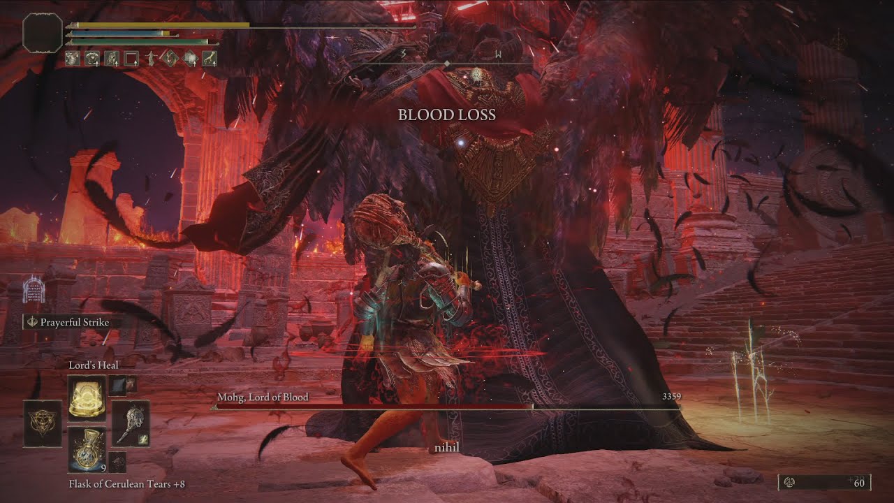 Mohg Lord of Blood No Crimson Flask or Purifying Crystal Tear - YouTube