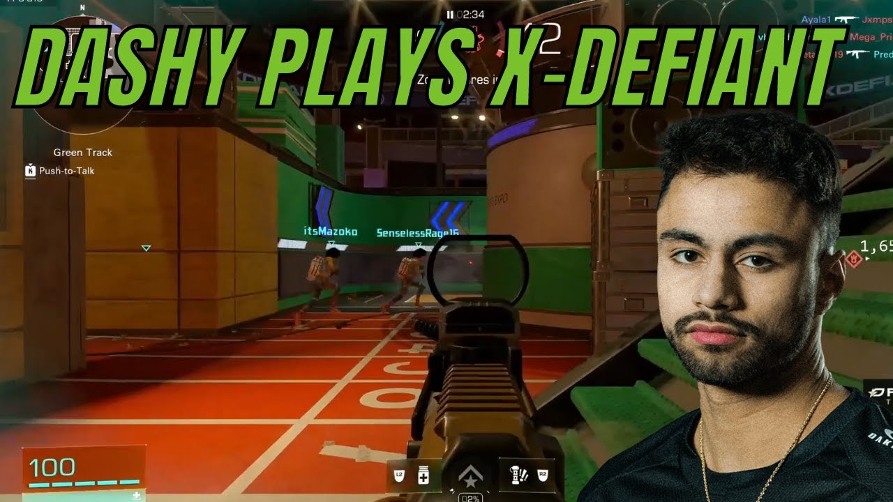 Dashy tries out X Defiant - YouTube
