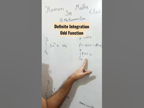 Definite Integral of Odd Function|#shorts by human sir - YouTube