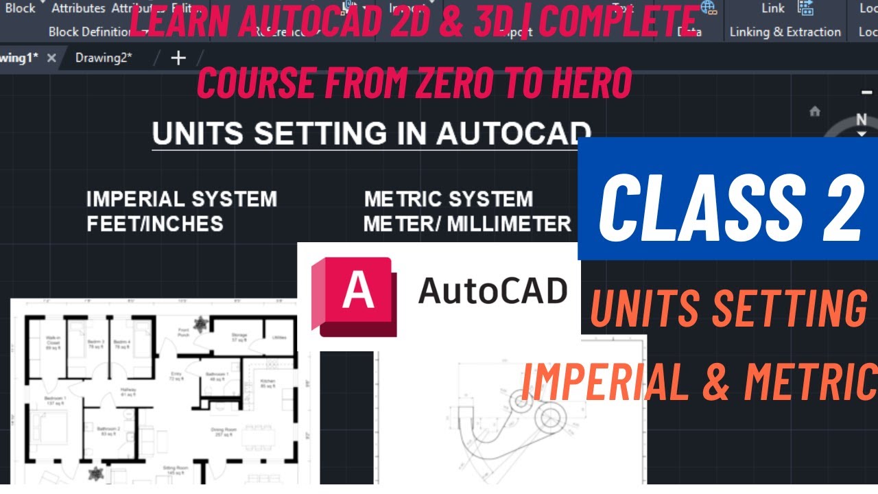Class 2: How to Set AutoCAD Units (Imperial & Metric) – Step-by-Step ...