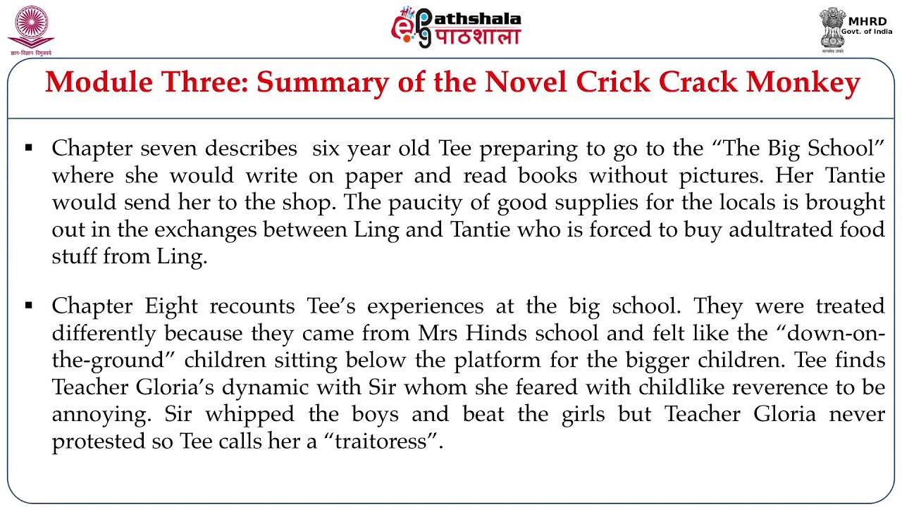 Merle Hodge: Crick Crack Monkey - YouTube