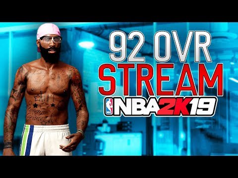 92 OVERALL GRIND STREAM WITH KING SHAWNN | 77% First Bar | NBA 2K19 JORDAN REC CENTER
