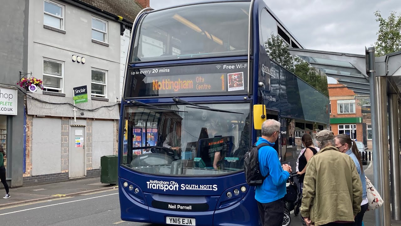 Nottingham Bus Ride - Route 1 From Loughborough To Nottingham - YouTube