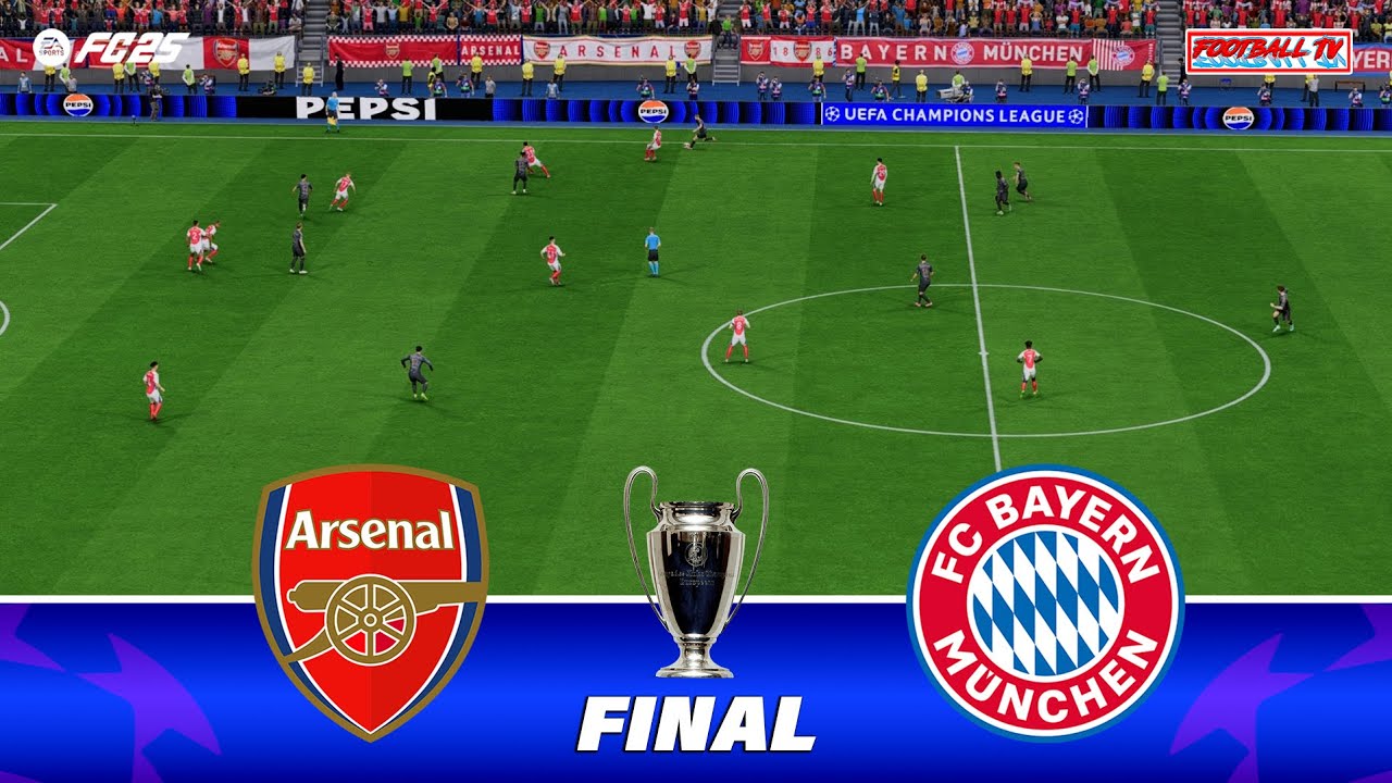 Arsenal vs Bayern Munich - UEFA Champions League 2025 Final | Ft. Saka ...