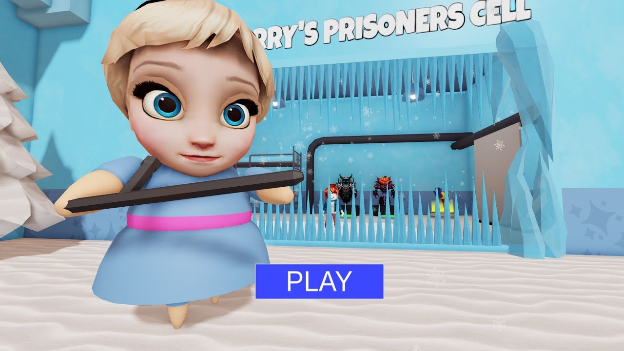 Queen Elsa Barry's Prison Run! (Obby) Gameplay #roblox #games # ...