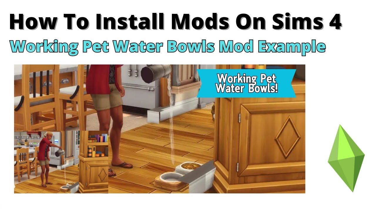 How To Install Working Pet Water Bowls For Sims 4 | 2023 - YouTube