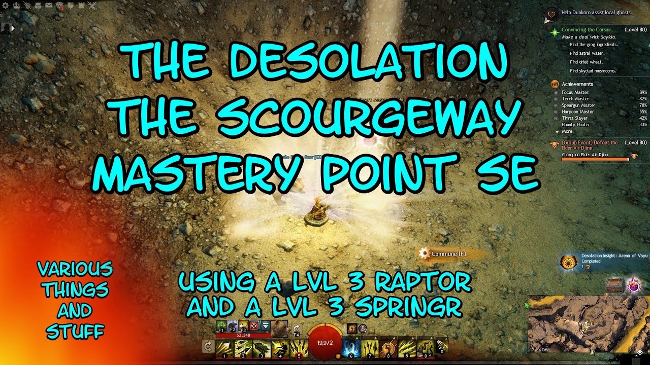Guild Wars 2 The Desolation The Scourgeway Mastery Point SE - YouTube