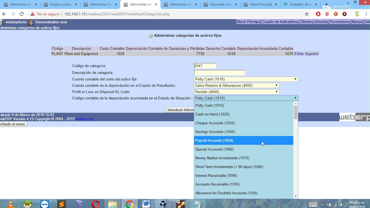 Procesos de webERP - YouTube