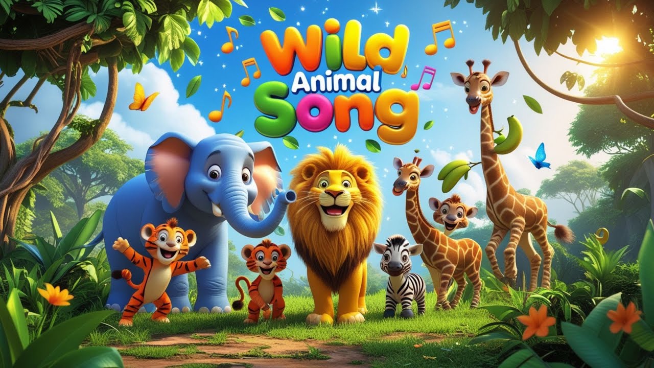 Wild Animal Song 🎶 | Fun and Learning Song for Kids 🐾🎶 - YouTube