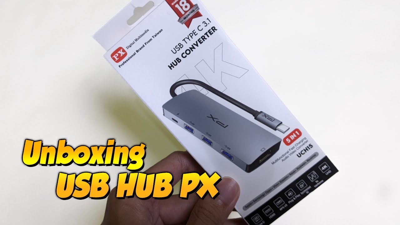 UNBOXING USB HUB PX UCH15 BISA NGECHARGER SEKALIAN !!! - YouTube