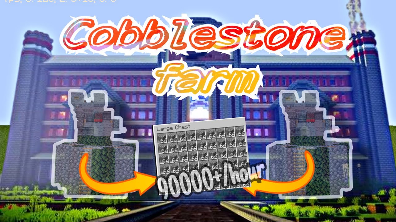Easiest cobblestone farm [Minecraft][Java Edition] - YouTube