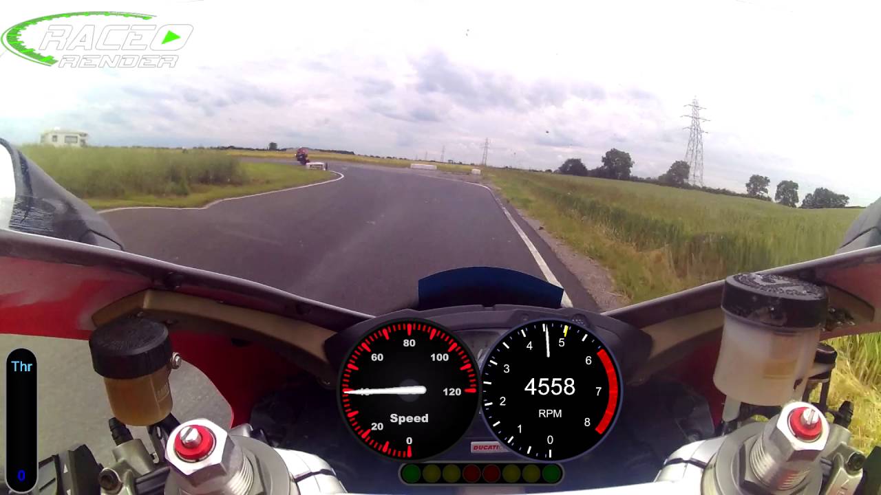 Ducati Data Analyser Track Day Video Overlay Test - RaceRender 3 - YouTube