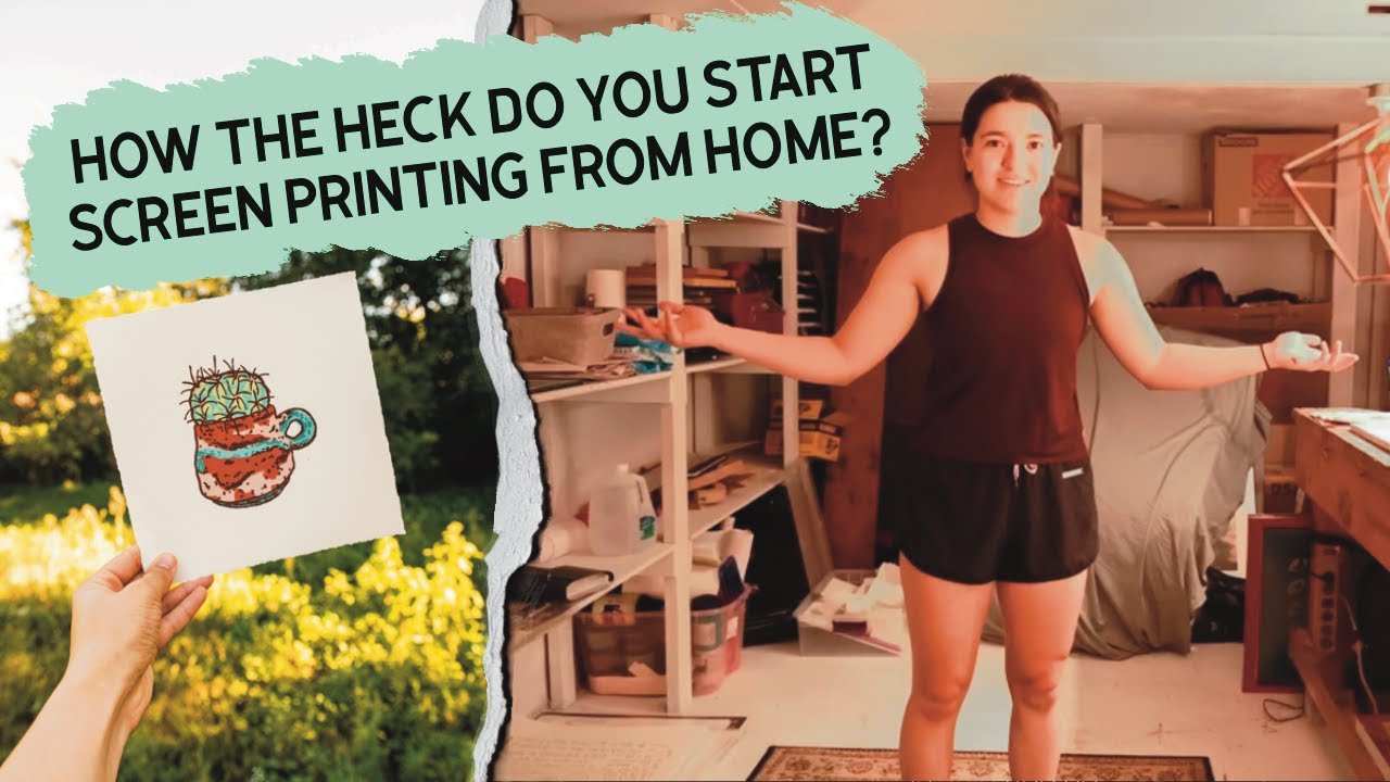 I MADE A SCREEN PRINTING STUDIO IN A 1950'S BOMB SHELTER - YouTube