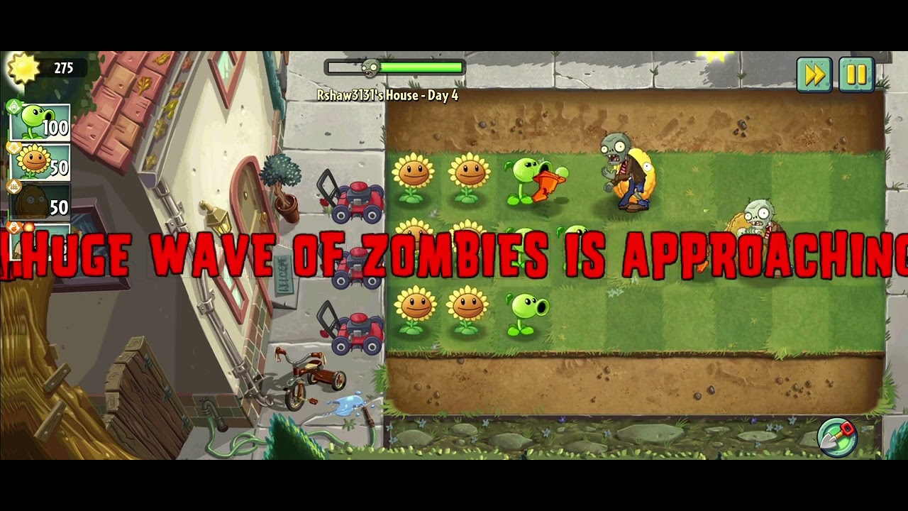 Plants VS Zombies 2 House/Tutorial missions - YouTube