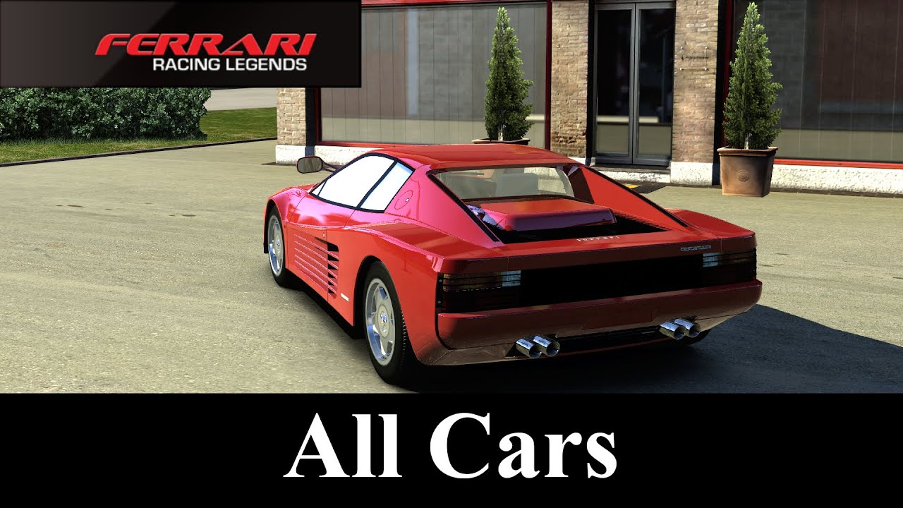 TD Ferrari Racing Legends Car List - YouTube