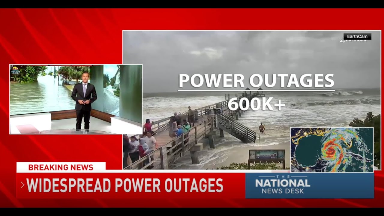 Widespread power outages expected from Hurricane Helene - YouTube