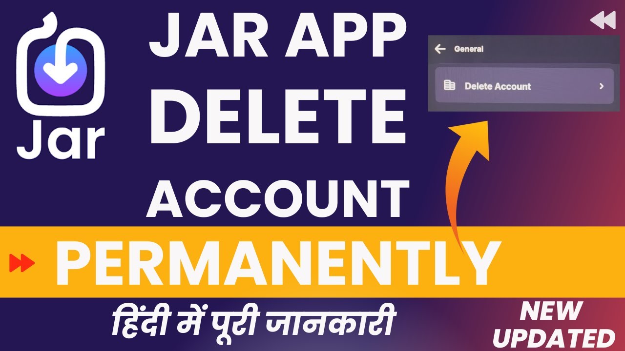 Jar App Account Delete Kaise Kare | How To Delete Jar App Account 2024 ...
