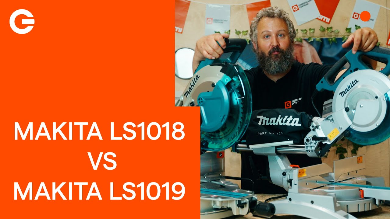 Makita LS1018 vs Makita LS1019 Afkortzagen | Gereedschapcentrum - YouTube