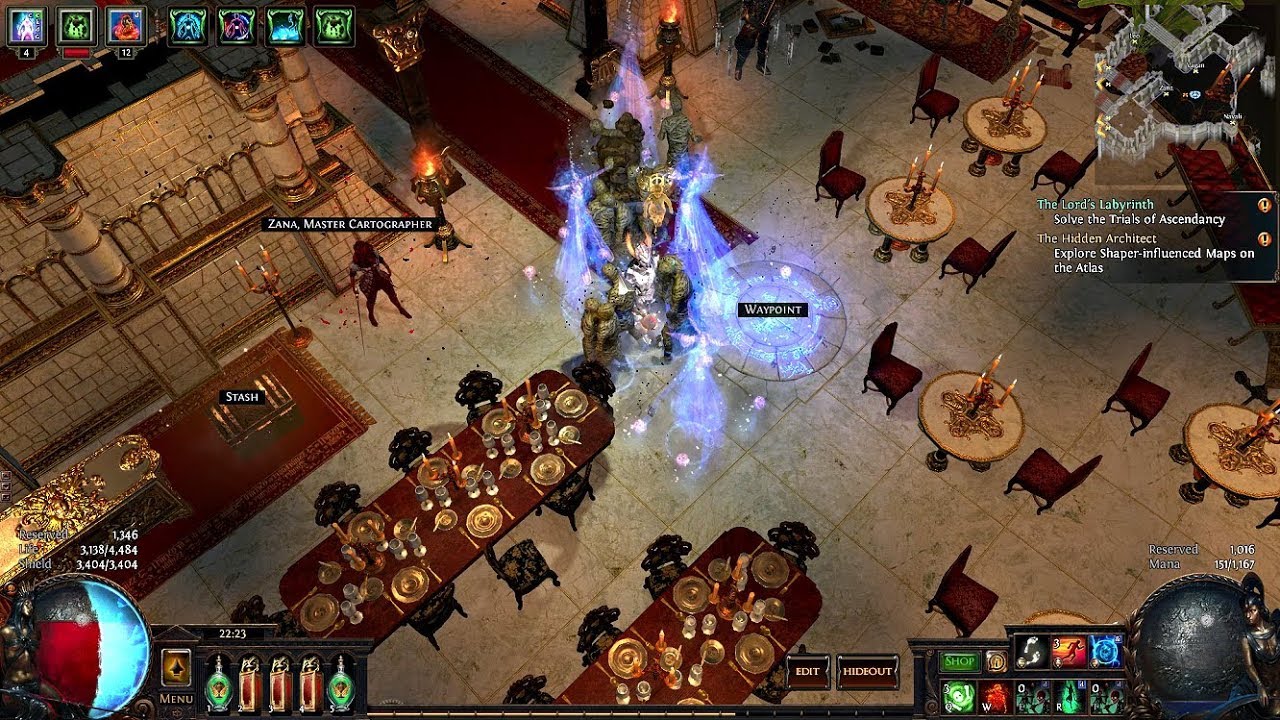 Path of Exile Summoner , Phantasm & Spectre [POE] zana Hideout , tier12 ...