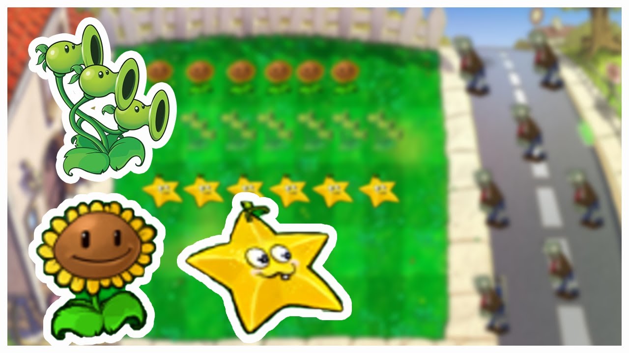 Only One Seed Packet (Plant) Per Row | Plants VS Zombies Challenge ...