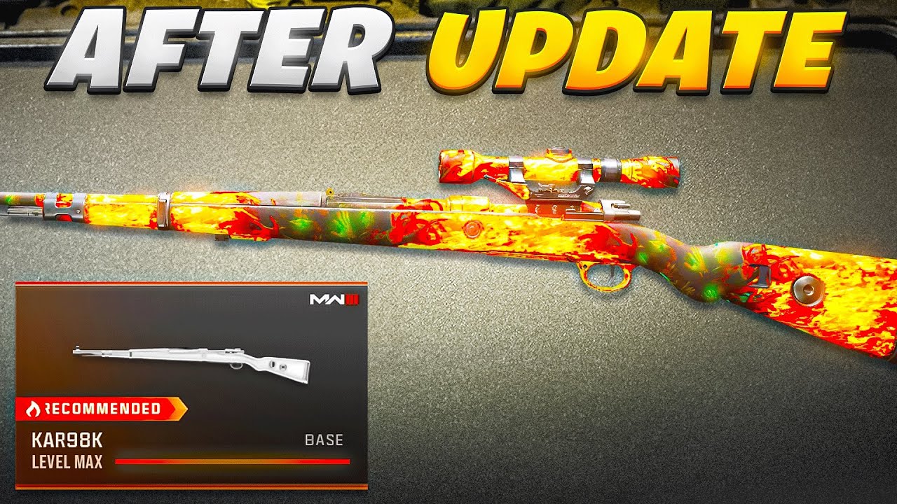 new *BEST* KAR98 after UPDATE in WARZONE 3! 😲 (Best KAR98K Class Setup ...