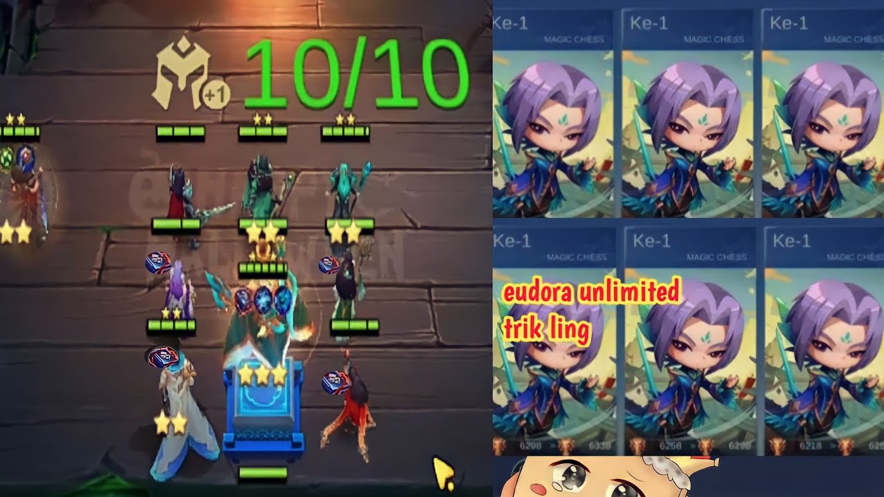 tutorial cara main ling 1 elementalist + eudora ⭐⭐⭐ cheat skill! COMBO ...