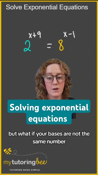 Solving Exponential Equations with Same and Different Bases #mathtutor ...