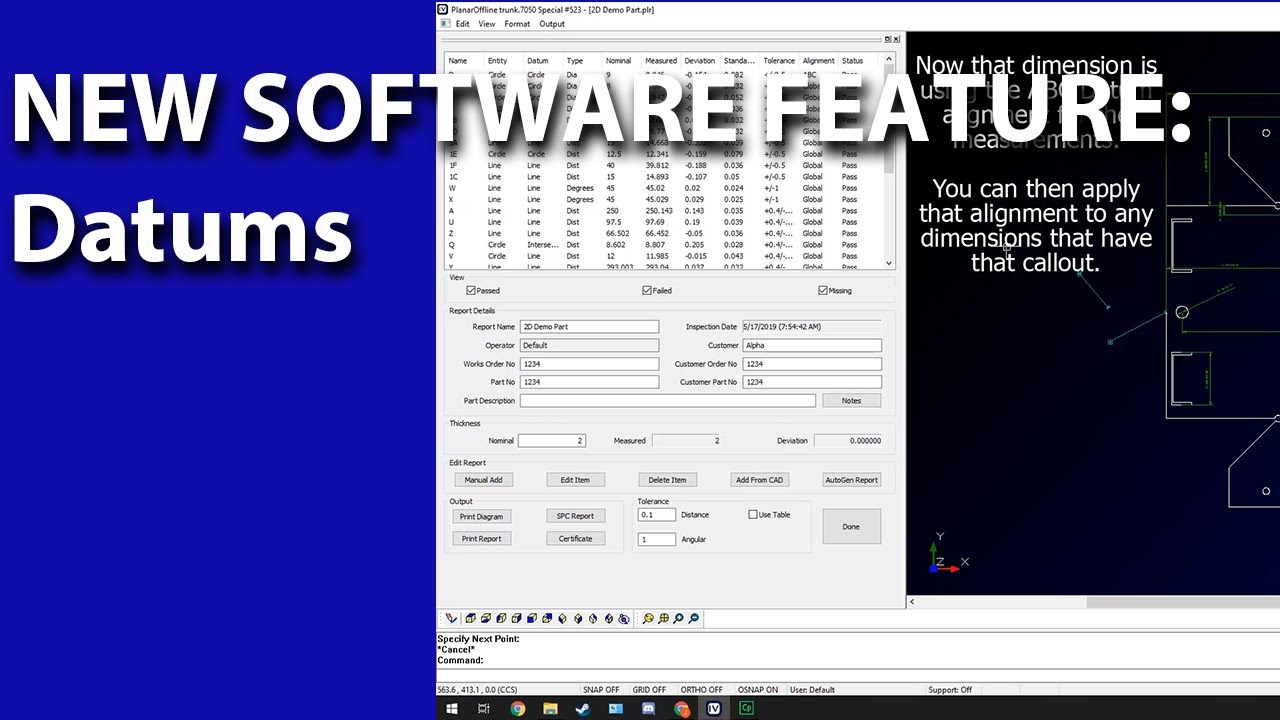 2020 InspecVision Software Update Feature: Datums - YouTube