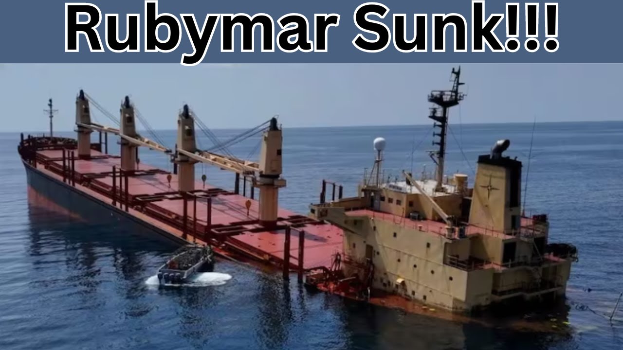 Red Sea Crisis: M/V Rubymar Sinks in the Red Sea!!! - YouTube
