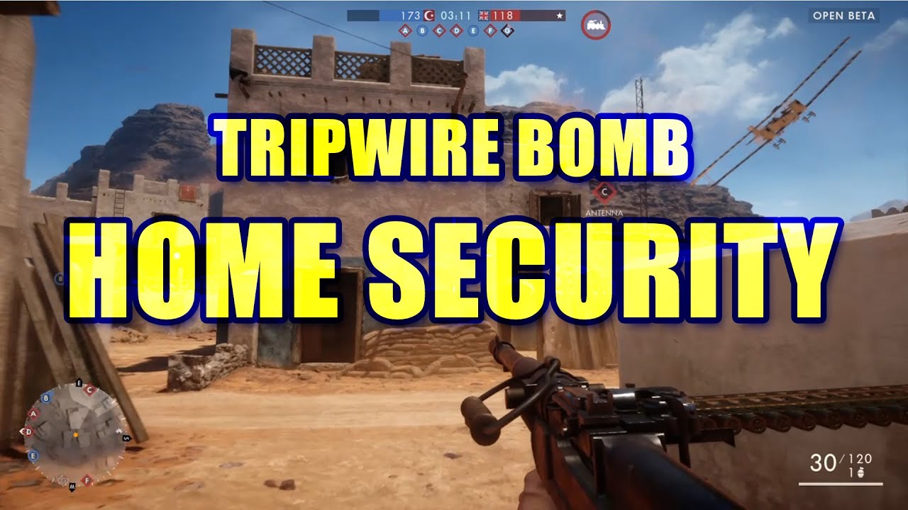 Battlefield 1 - Tripwire Bomb Home Security - YouTube