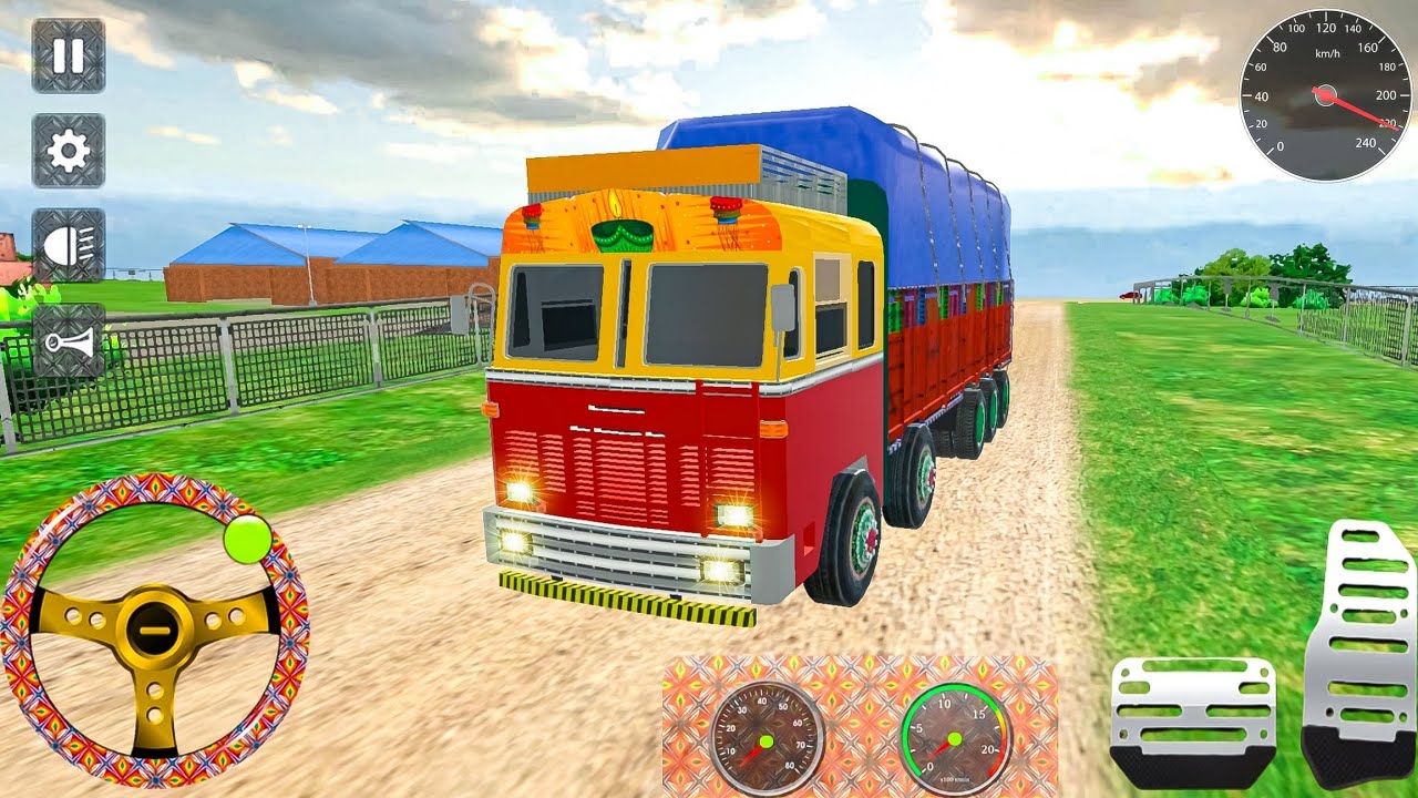 Indian Cargo Truck Ashok Lorry Driving - Offroad Truck Driver Simulator 2024 -Android GamePlay ...