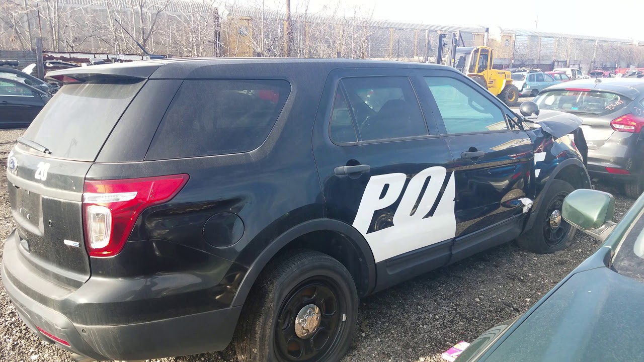2013 Ford Explorer Police Interceptor for parts - YouTube
