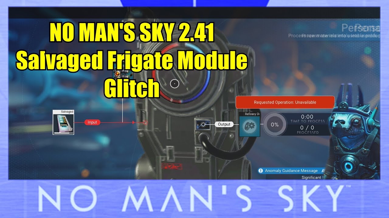 No Man's Sky 2.41 Salvaged Frigate Module Glitch - YouTube